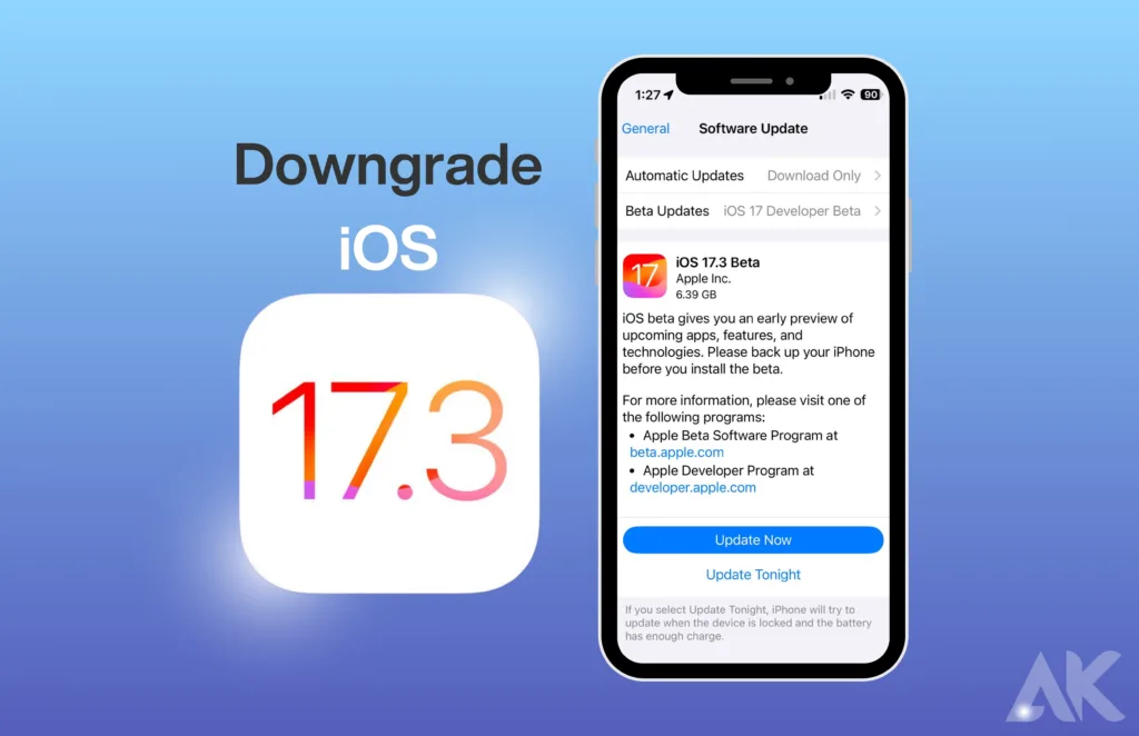 iOS 17.3 downgrade guide (Step-by-Step Guide)