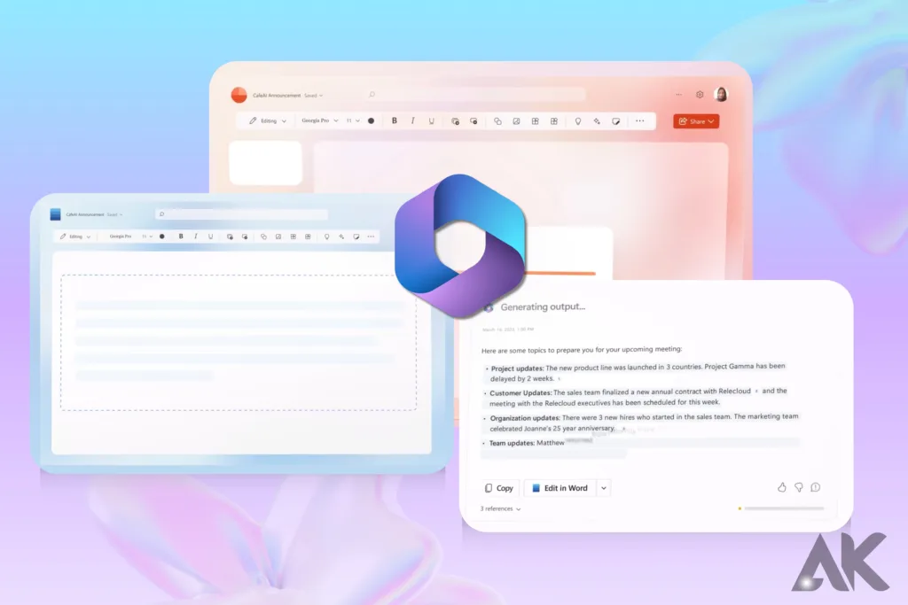 Supercharge Collaboration:Copilot o365 Dynamic Features