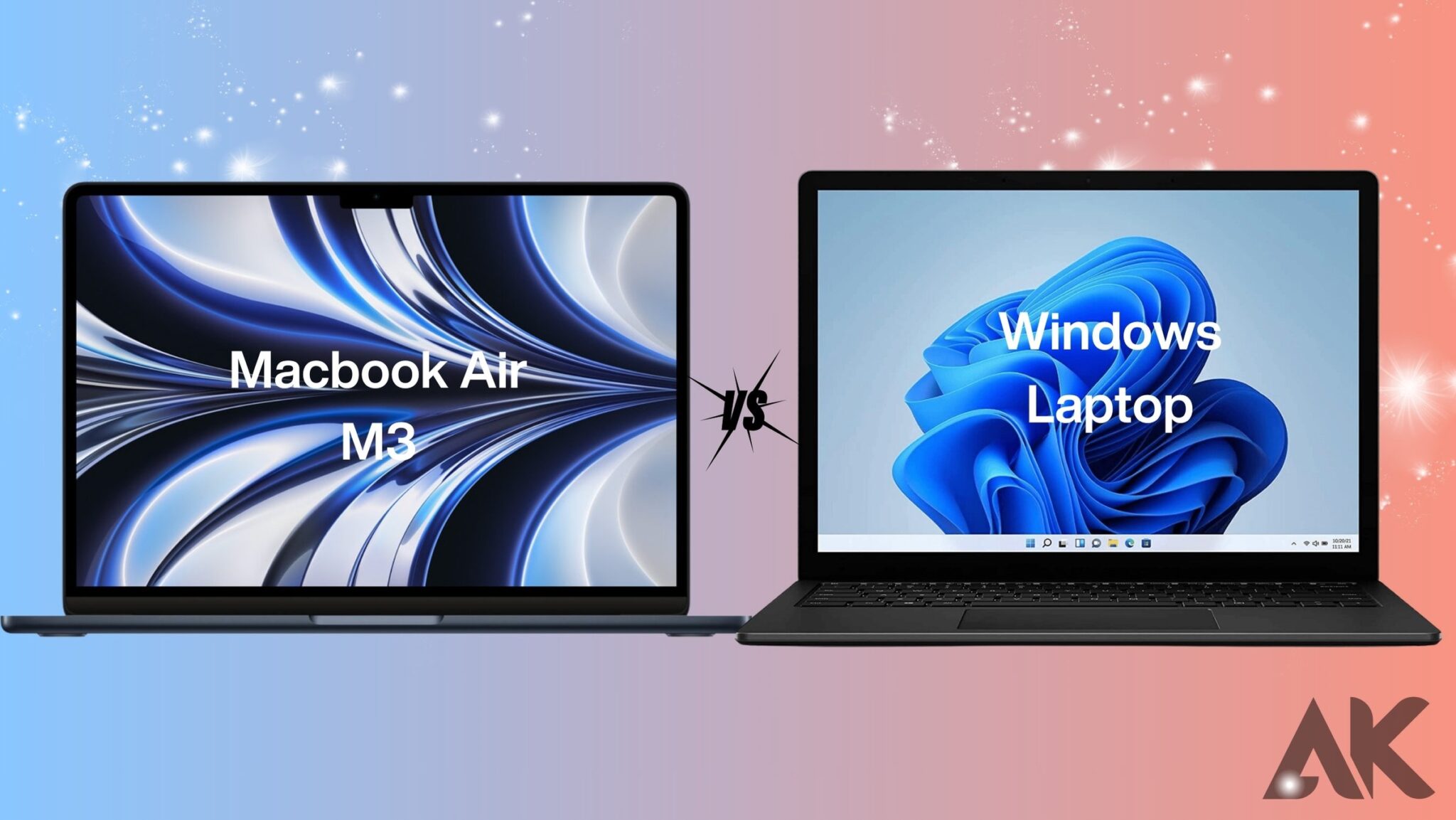 Macbook Air M3 13 inch vs Windows Laptop: Mac vs PC Showdown