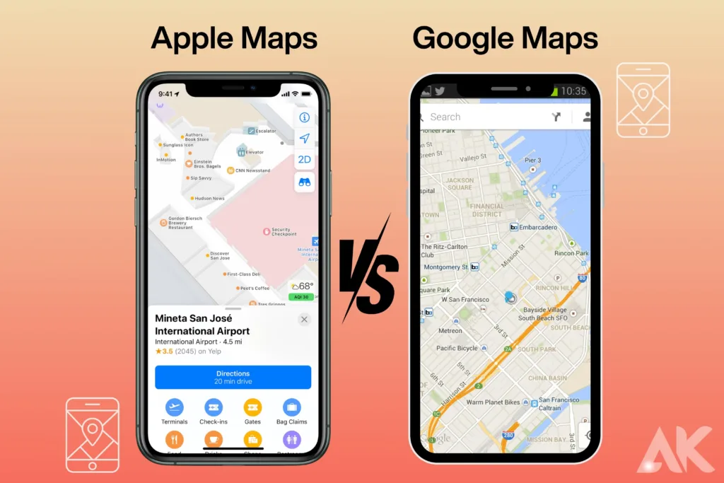 Apple Maps vs Google Maps