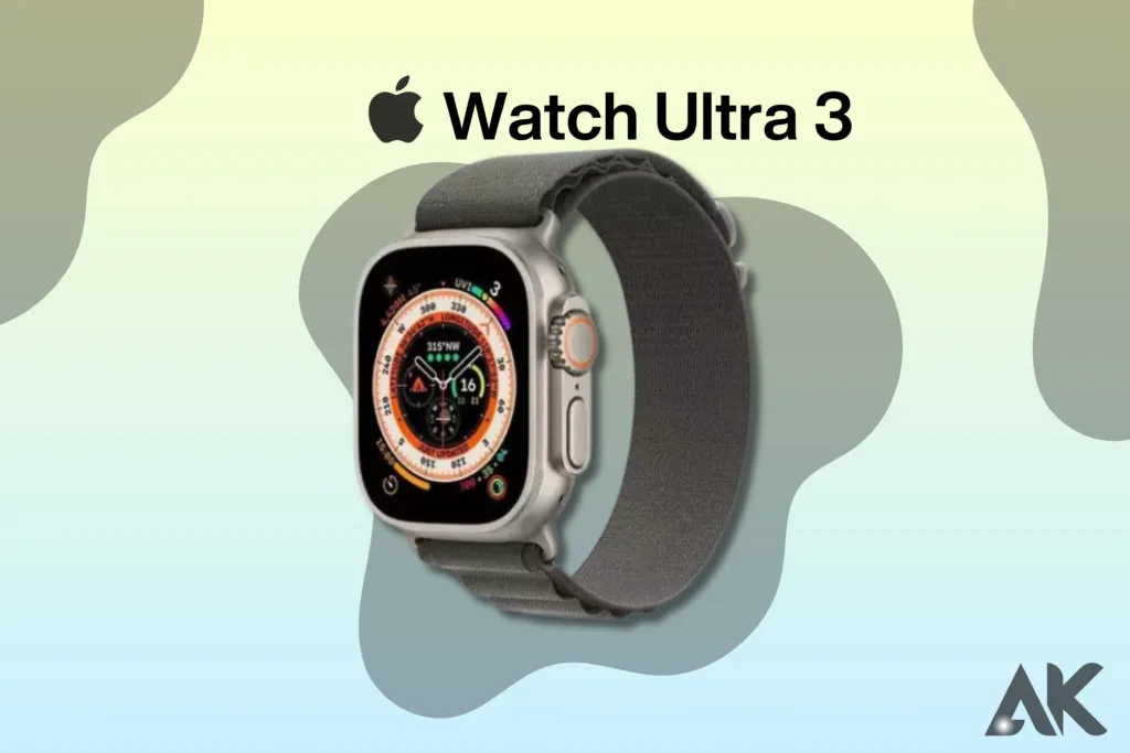 How does the Apple Watch Ultra 3 work?