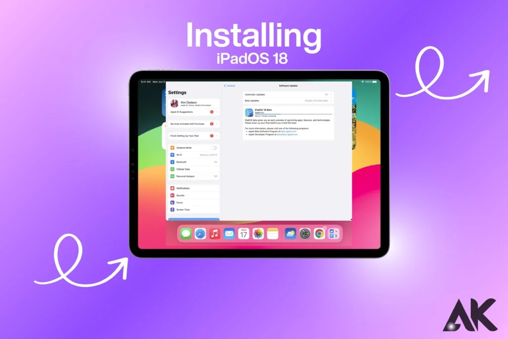 iPadOS 18 installation on Your iPad