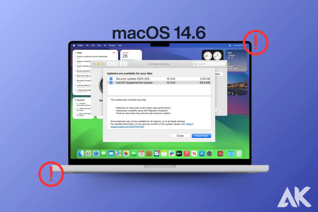 MacOS 14.6 issues