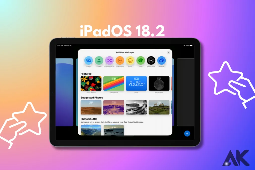 IPadOS 18.2 home screen customization