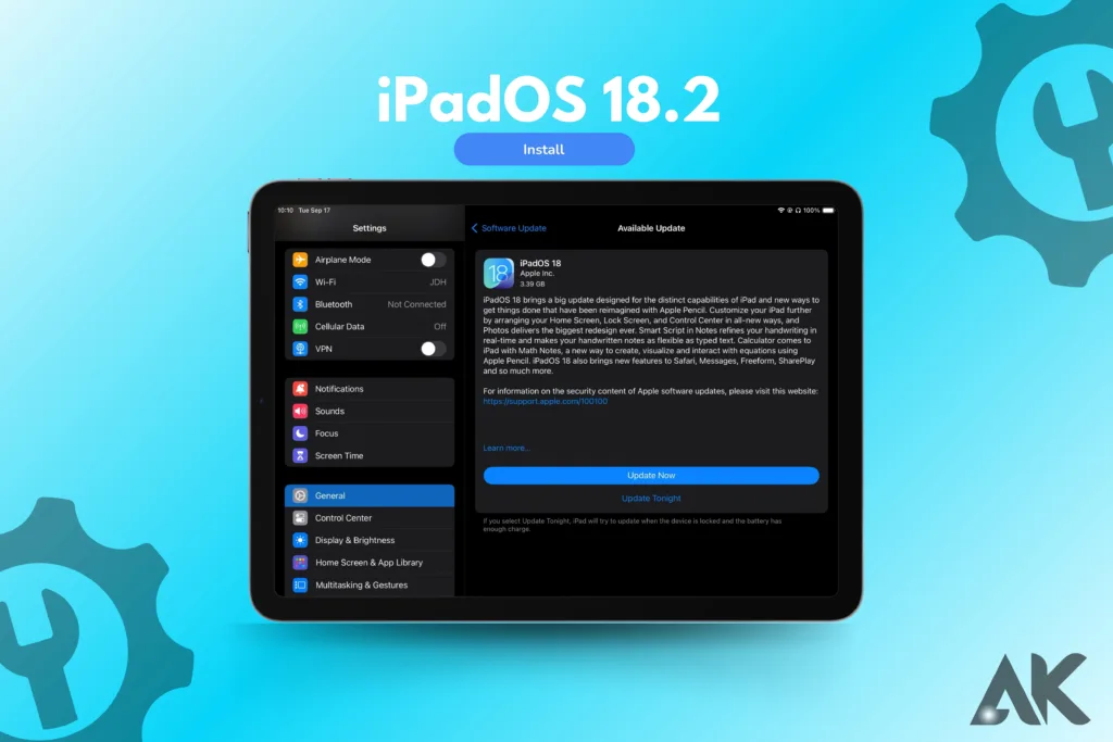 How to install iPadOS 18.2