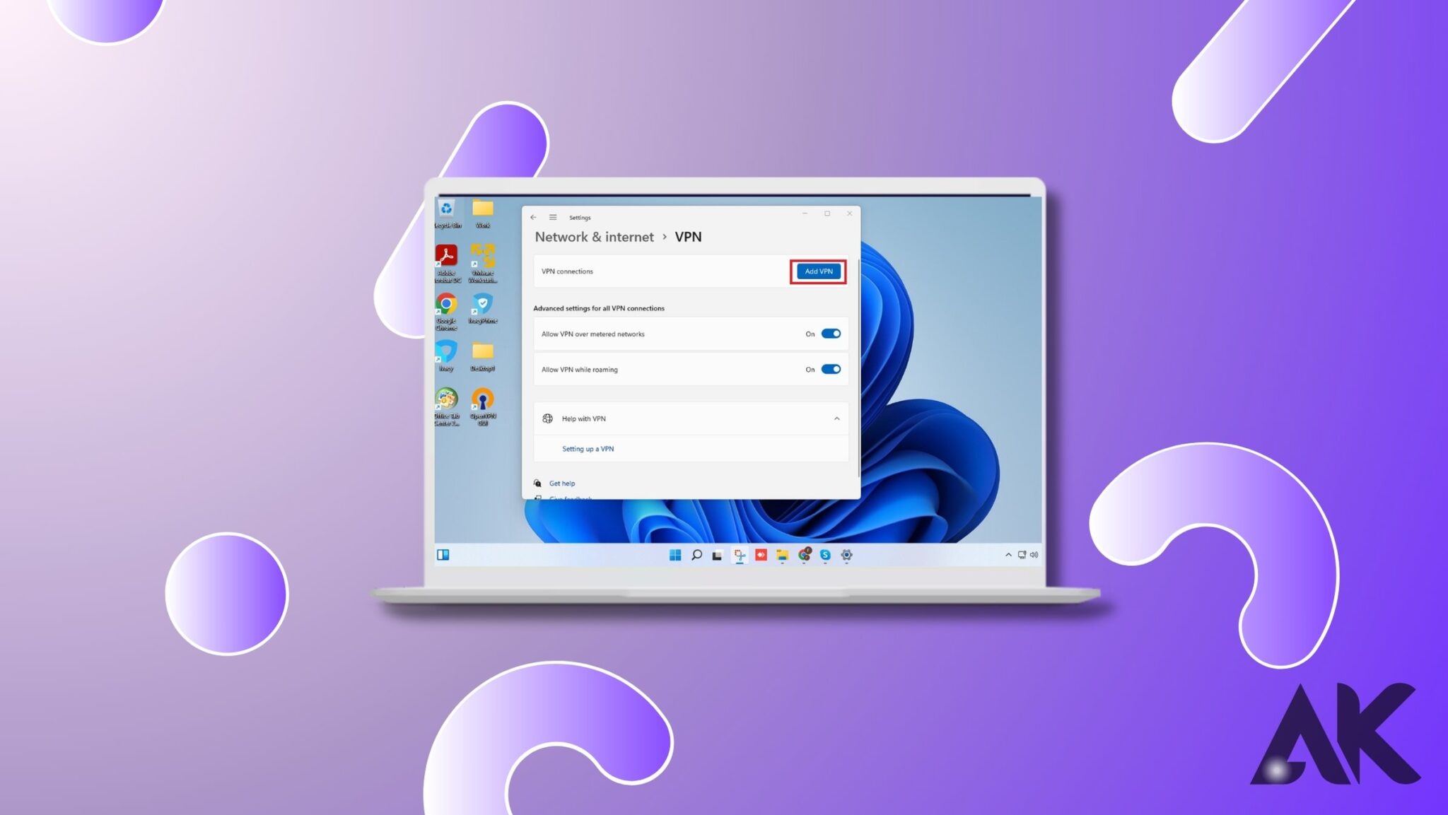 How to manually configure VPN in Windows 11