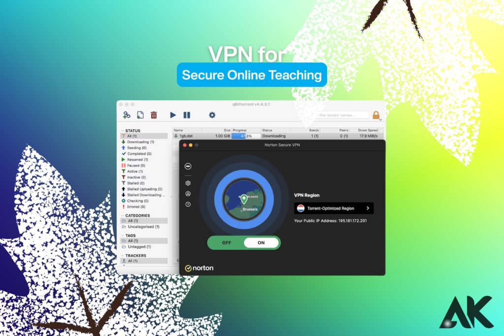 VPN for secure online teaching